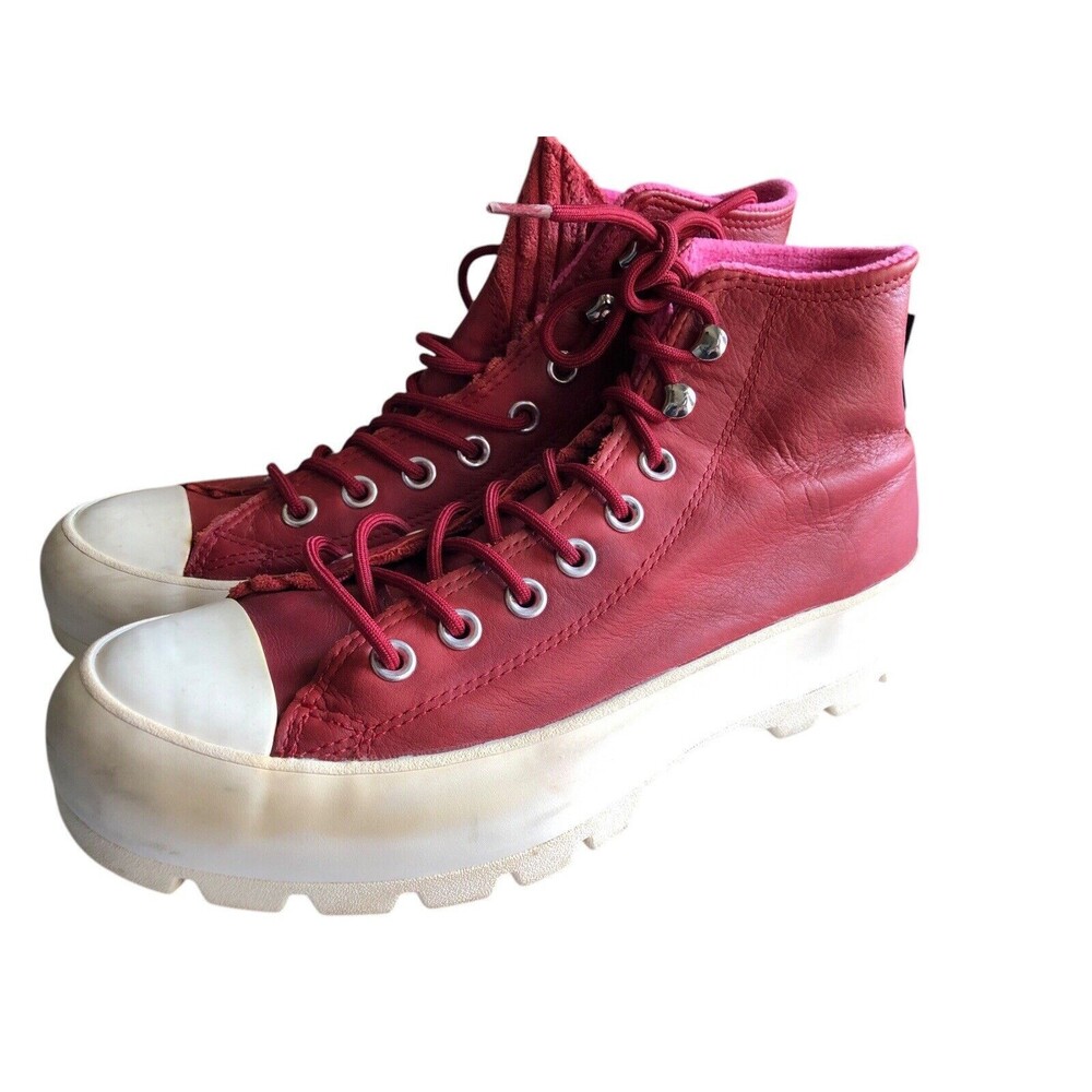 Converse Mountain Club Goretex Lugged Hi Red Leather … - Gem